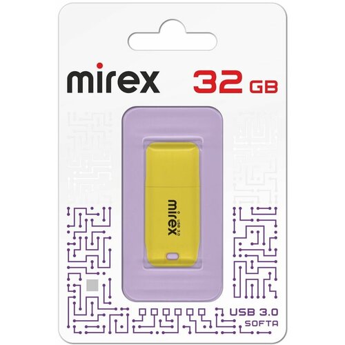 Флешка USB 3.0 Flash Drive MIREX SOFTA YELLOW 32GB