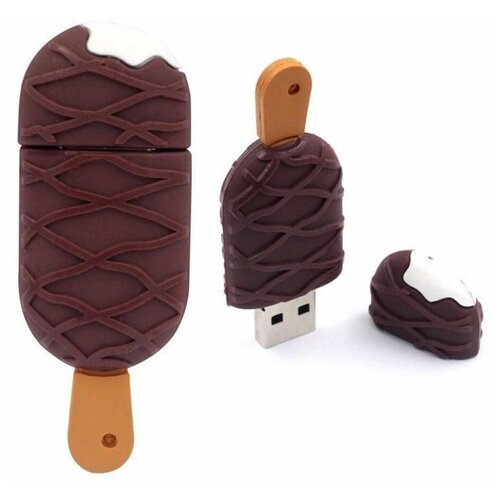 USB Флешка тёмное Эскимо мороженое 32 ГБ