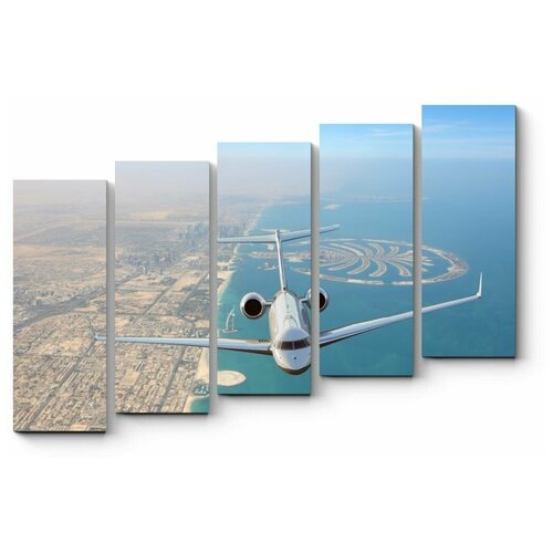 Модульная картина Пролетая над Дубаем120x84