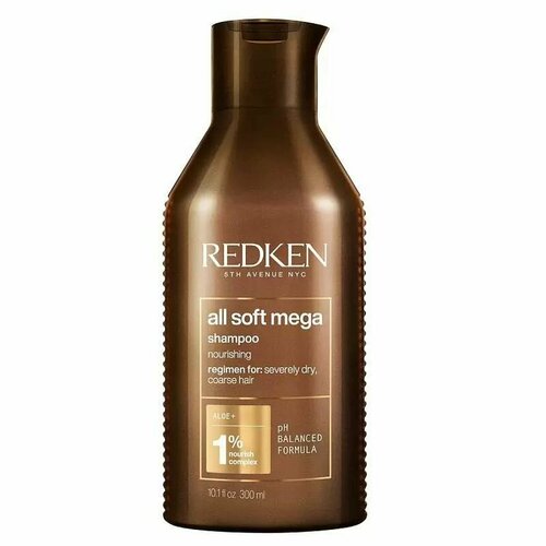 Redken All Soft Mega - Шампунь увлажняющий для очень сухих и ломких волос 300 мл
