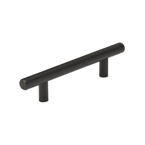 Ручка мебельная рейлинг d 12 mm 256/316, h32 матовый черный( 6 шт. )