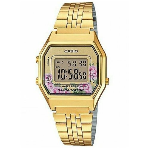 Наручные часы CASIO Vintage 78169, черный, золотой