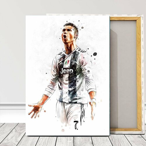 Постер на холсте 30*40 см с подрамником Ronaldo CR7