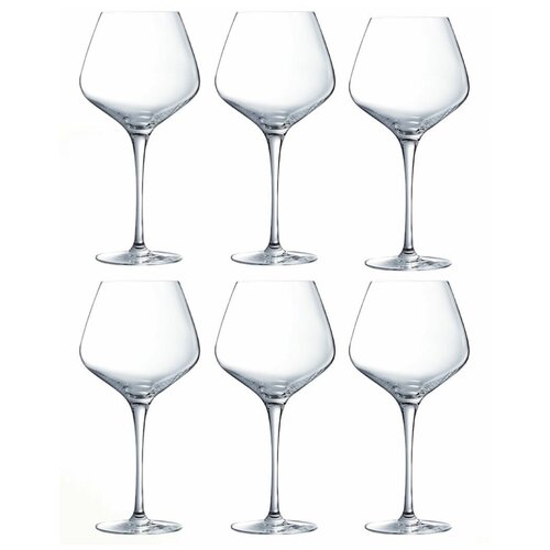 Набор бокалов для красного вина 6 шт. CHEF&SOMMELIER Sublym, 600 мл, 22,9 см, хрустальное стекло, цвет прозрачный (N4742)