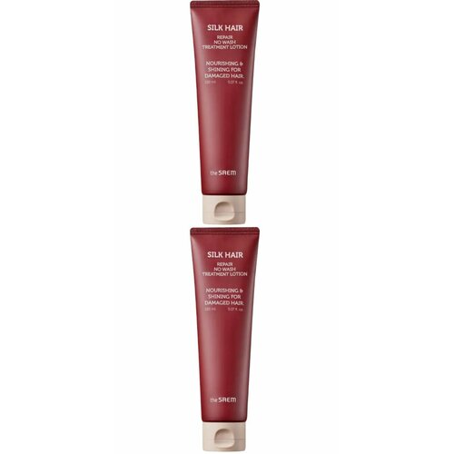 The Saem Кондиционер-лосьон для волос Silk Hair Repair No Wash Treatment Lotion, несмываемый, 2 шт.