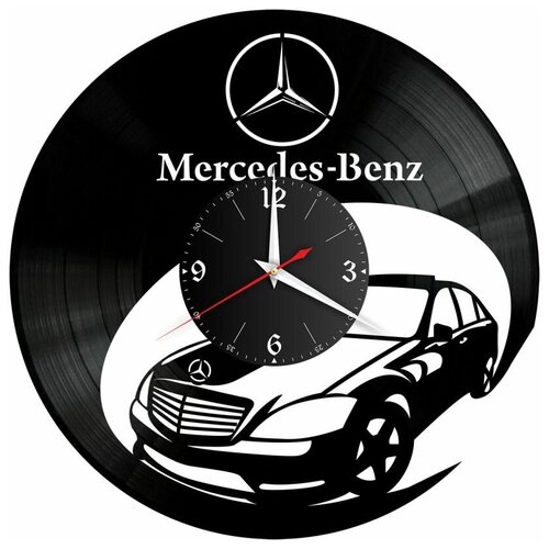 Часы из винила Redlaser "Mercedes Benz, Мерседес Бенц" VW-12008