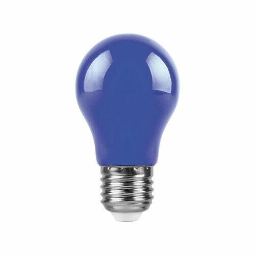 Светодиодная лампа Feron груша 3 Вт E27 синяя матовая