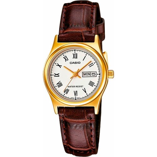 Наручные часы CASIO Collection LTP-V006GL-7B, золотой, коричневый