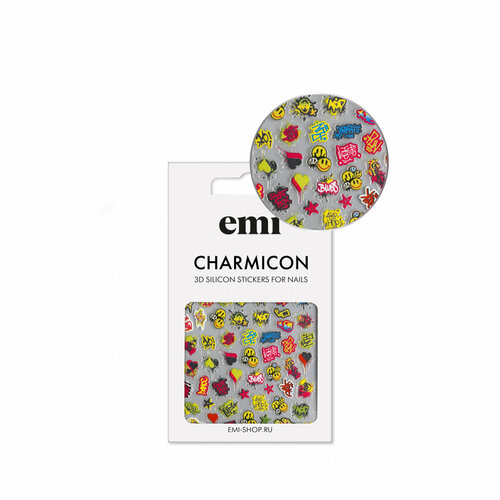 E.Mi, 3D-стикеры №204 Граффити Charmicon 3D Silicone Stickers