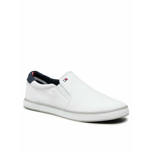 Слипоны TOMMY HILFIGER, размер EU 46, белый