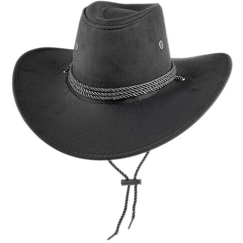 Шляпа карнавальная ковбойская, цвет черный, размер 58