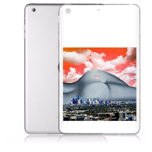Чехол задняя-панель-накладка-бампер MyPads город с девушкой на фоне для Apple iPad Air (2013)-A1474/A1475/A1476 противоударный