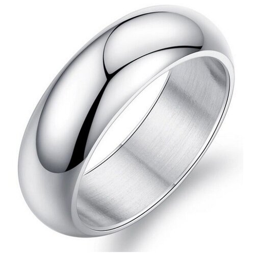 Кольцо помолвочное 2beMan, размер 21, ширина 7 мм, серебряный