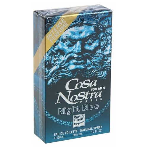 Туалетная вода мужская Cosa Nostra Night Blue Intense Perfume, 100 мл