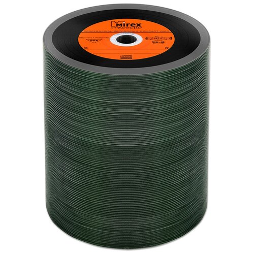 Диск Mirex CD-R 700Mb 52X MAESTRO Vinyl ("виниловая пластинка"), оранжевый, упаковка 100 шт.