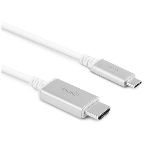 Кабель Moshi USB-C на HDMI. Длина 2 м. Цвет белый.