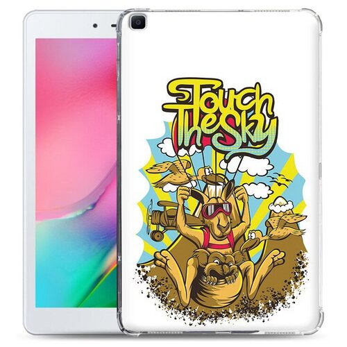 Чехол задняя-панель-накладка-бампер MyPads нарисованное кенгуру комикс для Samsung Galaxy Tab A 8.0 (2019) SM-P200/P205 противоударный