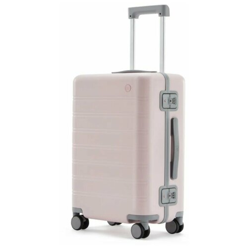 Чемодан NINETYGO Manhattan Frame Luggage, 39 л, розовый