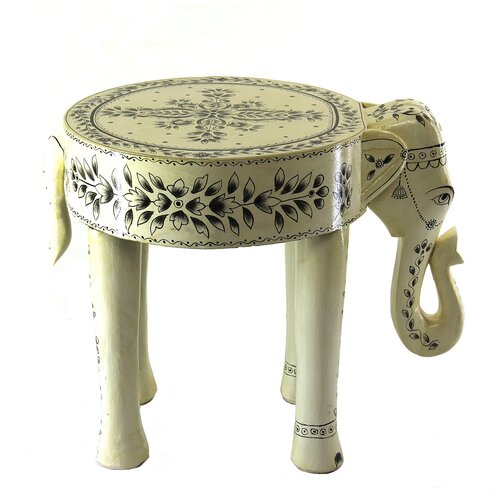 Стол (или стул) с головой слона с круглой столешницей