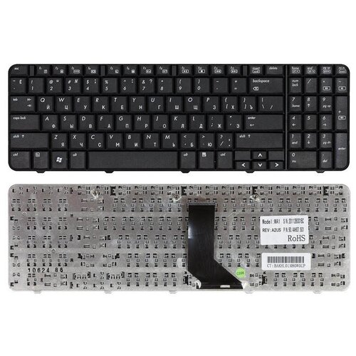 Клавиатура для ноутбука Compaq Presario CQ60-114TU черная