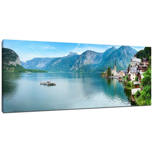 Картина Уютная стена "Озеро Хальштеттер-Зее, Австрия" 160х60 см