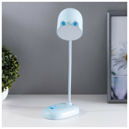 RISALUX Лампа настольная "Мими" LED 3Вт диммер USB голубой 8х12,5х32 см