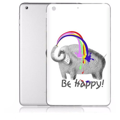Чехол задняя-панель-накладка-бампер MyPads счастливый слон для Apple iPad Air (2013)-A1474/A1475/A1476 противоударный