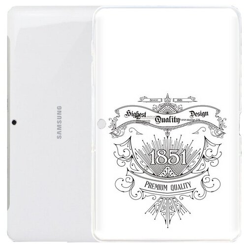 Чехол задняя-панель-накладка-бампер MyPads логотип 1851 год для Samsung Galaxy Tab 2 10.1 P5100/P5110 противоударный