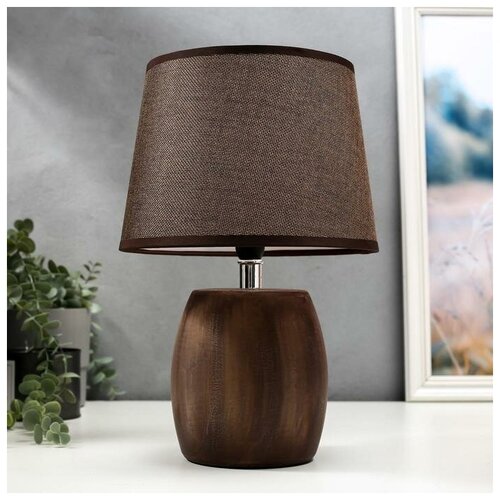 RISALUX Лампа настольная 16400/1 E14 40Вт черно-коричневый 22х22х37 см