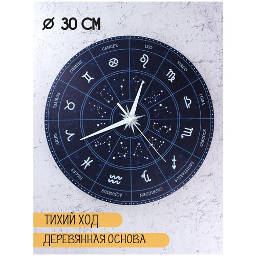 Часы настенные декоративные RiForm "Знаки зодиака. Астрология", 30 см