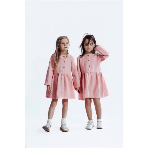Школьное платье Kinfolk Clothes, размер 104, розовый