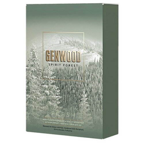 Эстель Набор Genwood fresh (шампунь 250 мл, дезодорант антиперспирант 50 мл, спрей для ног 100 мл) (Estel, GENWOOD)