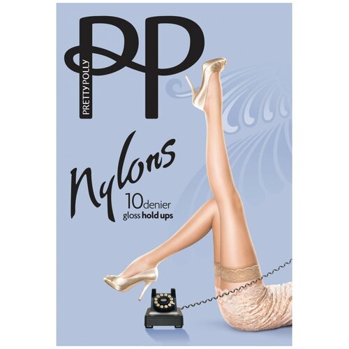 Чулки Pretty Polly, 10 den, размер 1, черный
