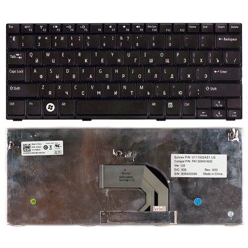 Клавиатура для ноутбука Dell V111502DS черная