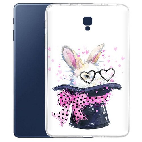 Чехол задняя-панель-накладка-бампер MyPads кролик в шляпе для Samsung Galaxy Tab A 10.5 SM-T590 (2018)/Samsung Galaxy Tab A 10.5 SM-T595 (2018) противоударный