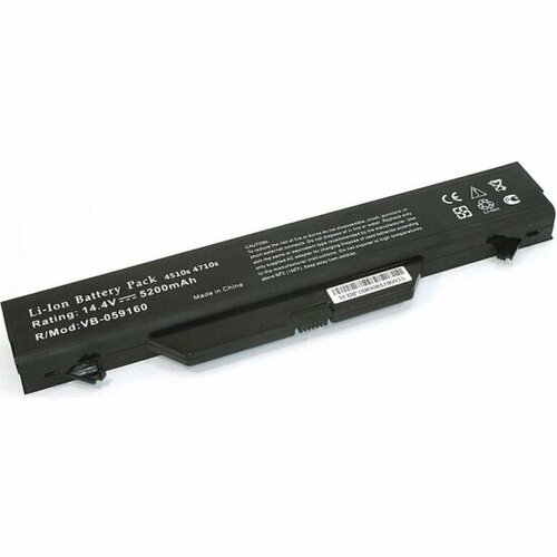 Аккумулятор для ноутбука Amperin для HP Compaq 4510s 4710s (HSTNN-IB89) 14.4V 5200mAh OEM черная