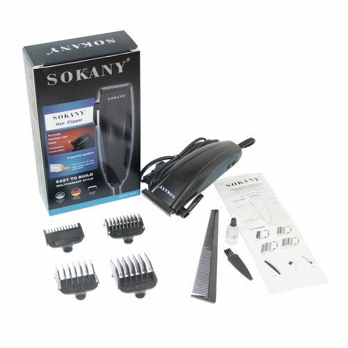 Мощная, качественная универсальная проводная машинка для стрижки волос Sokany SK-751