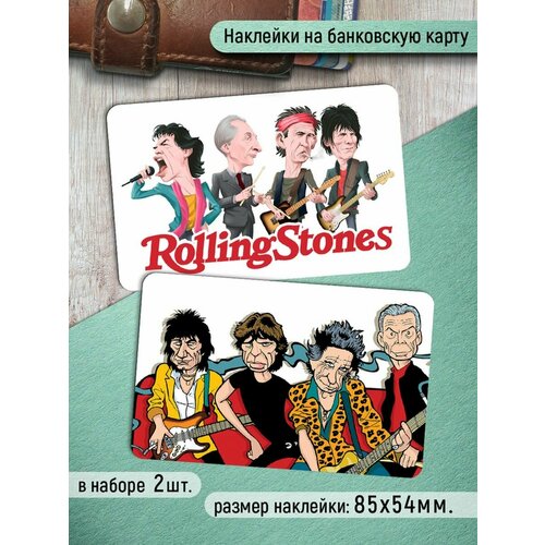 Наклейки на банковскую карту Rolling Stones Стикеры рок