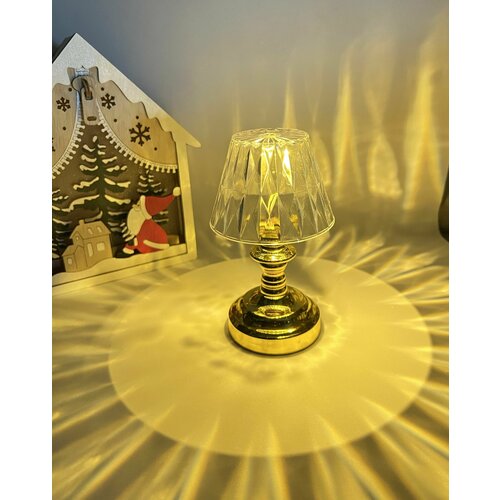Лампа настольная новогодняя на стол фонарик