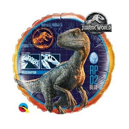 Шар-круг фольгированный «Парк Юрского Периода Динозавр», 46 см
