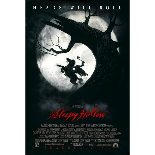 Плакат, постер на холсте Сонная Лощина (Sleepy Hollow, 1999). Размер 21 х 30 см