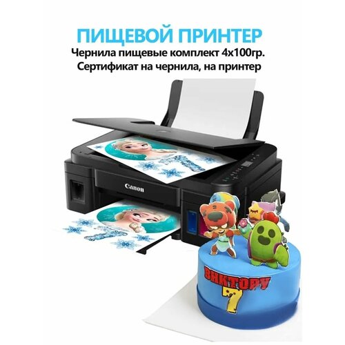 Пищевой принтер с СНПЧ пищевой принтер для торта
