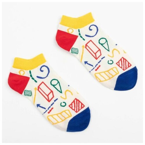 Носки Minaku, размер 36-39, желтый, синий, красный, мультиколор