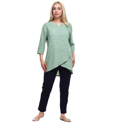 Блуза  Olsi, размер 50, зеленый