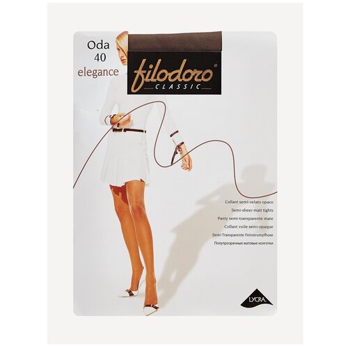 Колготки  Filodoro Classic Oda Elegance, 40 den, размер 3, коричневый, бежевый
