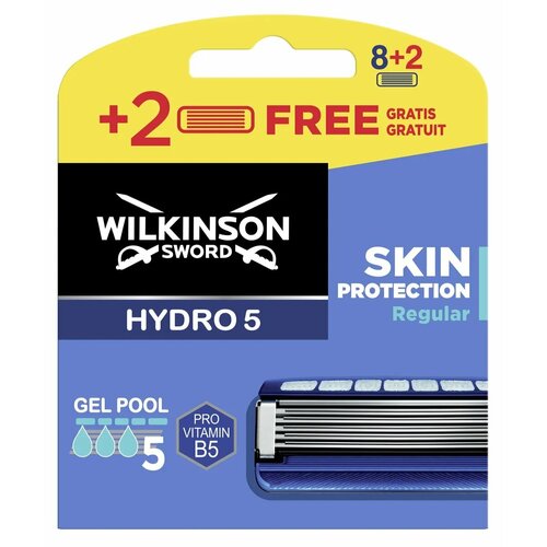 Wilkinson Sword / Schick Hydro5 Skin Protection / Сменные кассеты для бритья, 10 шт.