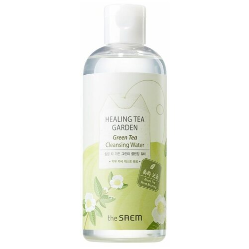 The Saem вода очищающая увлажняющая с экстрактом зеленого чая Healing Tea Garden, 300 мл, 300 г