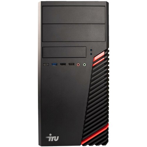 Компьютер IRU Home 310H6SM, Intel Core i5 12400, DDR4 8ГБ, SSD 256ГБ, Intel UHD Graphics 730, Free DOS, черный (1901028)