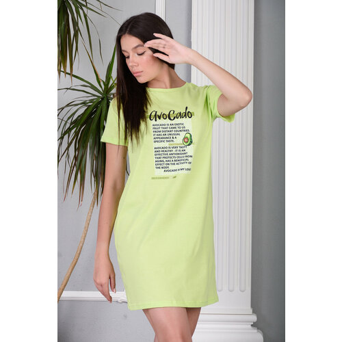 Сорочка  Натали, размер 54, зеленый