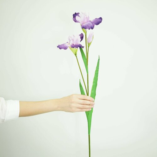 Ирис фиолетовый искусственный цветок